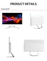 China OEM all in one computer with touch screen 1060 graphics card  game pc wireless desktop computer aio desktop computer for sale