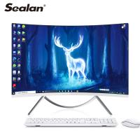China 27 Inch All in One PC Desktop Computer 2.7GHz Curved Industrial Panel for sale