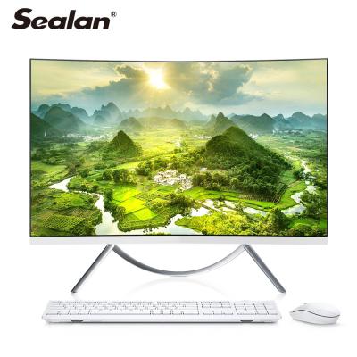 China 27 Inch Core i7 All in One Desktop Computer 480GB SSD 2.4GHz Curved Screen for sale