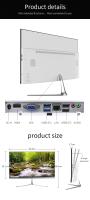 China 21.5 Inch All in One Touchscreen PC Intel N3350 8GB RAM 128GB SSD Desktop Computer for sale