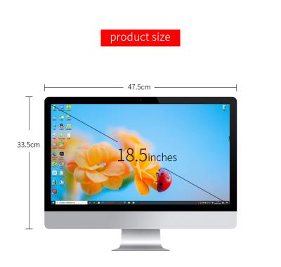 China 27 Inch All in One PC Desktop Computer Intel Core i7-10700 8GB RAM 512GB SSD 1TB HDD for sale