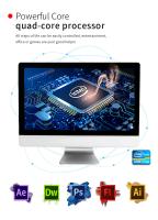 China IPS Frameless DDR3 8GB Touch Screen AIO PC I5 I7 I9 Desktop Computers for sale