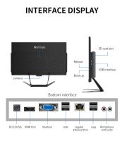 China 23.8 Inch All In One PC Intel i7 10700 16GB RAM 512GB SSD 1TB HDD 1920x1080 IPS Desktop Computer for sale