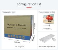 China 23.8 Inch All in One PC Core i7 8GB RAM 480GB SSD 1920x1080 Touchscreen Desktop Computer for sale