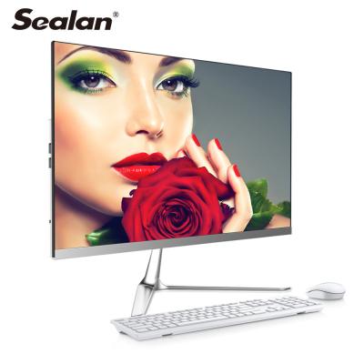 China 23.8 Inch All In One PC i3 3120 4GB RAM 120GB SSD WiFi 2.4GHz Desktop Computer for sale