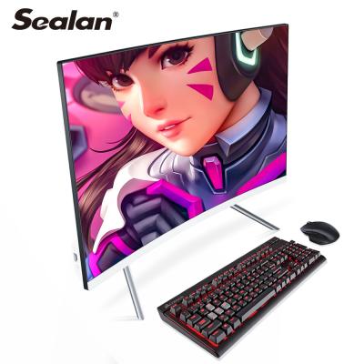 China 27 inch All in One Desktop PC Intel Core i5 1920x1080 Curved Screen 8GB RAM 240GB SSD for sale
