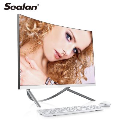China 27 inch Curved All in One Desktop PC 2400R Monitor 1920x1080 60Hz 300cd/m2 for sale