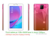 China 1024*600 DDR 1GB SSD 16GB Kids Tablet PC Android 5.0 CPU CortexTM A7 for sale