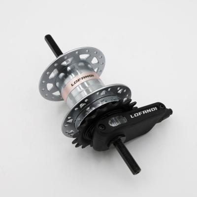 China Commuting  Internal 3 Speed Hub Wheel Chainline 47MM 42.5MM Cycle Gear Hub for sale