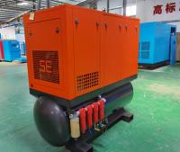 China 10bar 13bar  Fiber Laser Screw Type Air Compressor Tank Mounted Air Compressor for sale