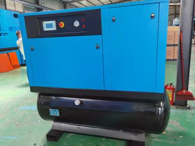 China Laser Cutting Rotary Screw Compressor Compact Tank Mounted For Fiber Laser Cutter for sale