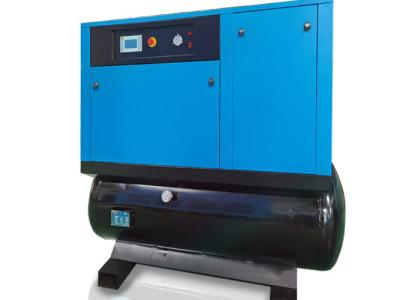 China 7bar  Air Rotary Screw Compressor Oil Type Laser Cutter Variable Speed for sale