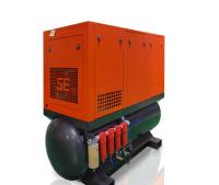 China 15KW Variable Speed Screw Type Air Compressor Tank Mounted Low Noise for sale
