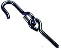 China Outdoor Carbon Steel Swing Hanger Hook With Long Screw Carabiner Hook Swing Accessories for sale