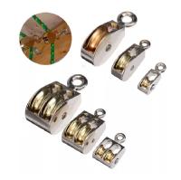 China Nickel Plated Die Cast Pulley Fixed Sheave Single Pulley Zinc Diecast Pulley for DIY home development for sale