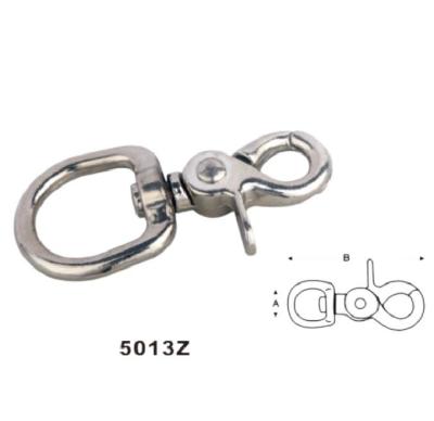 China Diecast Trigger snap hook Clip Zinc Alloy material Swivel Type Nickel Plated hook For Webbing for sale