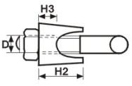 China DR-Z0010 DIN741 Wire Rope Cable Clip Clamp Galvanized Stainless Rope Clamp for sale