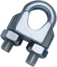 China DR-Z0010 DIN741 Wire Rope Cable Clip Clamp Galvanized Stainless Rope Clamp for sale