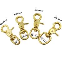 China Swivel Round Eye Solid Brass Snap Hook Trigger Spring Snap Hook for sale