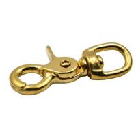 China Swivel Round Eye Solid Brass Snap Hook Trigger Spring Snap Hook for sale