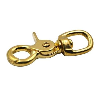 China Swivel Round Eye Solid Brass Snap Hook Trigger Spring Snap Hook for sale