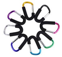 China Aluminum Large D Ring Snap Hook With Sponge Big Carabiner Hook for sale