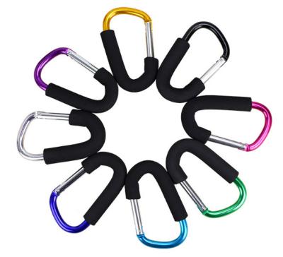 China Aluminum Large D Ring Snap Hook With Sponge Big Carabiner Hook for sale