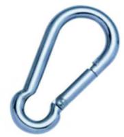 China DIN 5299 Form D Steel Snap Hook With Screw Snap Hook iGalvanized Steel Carabiner Spring Snap Clip Link Hooks for sale