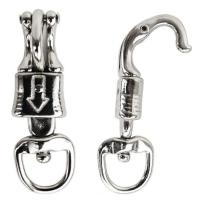 China Panic Snap Quick Release Round Swivel Eye Snap Hook Malleable Steel Panic Hook for sale
