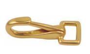China Square Eye Brass Swivel Eye Snap Hook Soild Brass Fixed Eye Snap Hook for sale