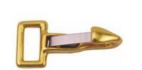 China Square Eye Brass Swivel Eye Snap Hook Soild Brass Fixed Eye Snap Hook for sale