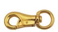 China Swivel Eye Brass Snap Hook Round Eye Bolt Snap Hook Tie Snap Hook for sale