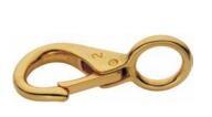 China Swivel Eye Brass Snap Hook Round Eye Bolt Snap Hook Tie Snap Hook for sale