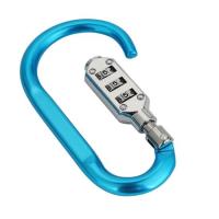China Aluminum Alloy Utility Traveling Bag Luggage Security Carabiner Lock Key Chains for sale