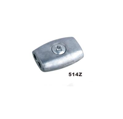 China Oval rope clip Zinc alloy Diecast  Wire Rope Clamp Oval Egg Shaped Zinc Galvanized for sale