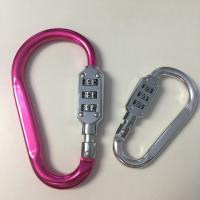China Aluminum Alloy Utility Traveling Bag Luggage Security Carabiner Lock Key Chains for sale