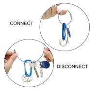 China Multifunction Keychain Clip Hook Spring Snap Hook Rings For Outdoor Carab for sale