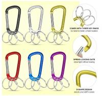 China Multifunction Keychain Clip Hook Spring Snap Hook Rings For Outdoor Carab for sale