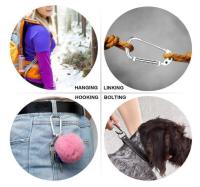 China Multifunction Keychain Clip Hook Spring Snap Hook Rings For Outdoor Carab for sale