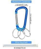 China Multifunction Keychain Clip Hook Spring Snap Hook Rings For Outdoor Carab for sale