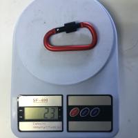 China Locking Carabiner hookAluminum Snap Hook Screw Carabiner Aluminum Carabiner  D Clip D Shape Buckle Spring Snap Key Chain for sale