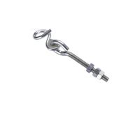 China Bolt swing hook Zinc Plated Wooden Bolt Screw Type Swing Hanger Hook Metal Swing Hook for sale