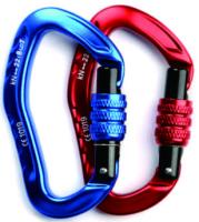 China Aluminum Climbing Carabiner With Screw Locking Climbing Carabiner for sale