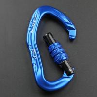 China Aluminum Climbing Carabiner With Screw Locking Climbing Carabiner for sale