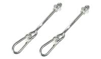 China Outdoor Carbon Steel Swing Hanger Hook With Long Screw Carabiner Hook Swing Accessories for sale