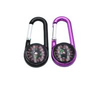 China Aluminum Compass Style Snap Hook Carabiner For Backpack Keychain Outdoor for sale