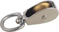 China DR-0173Z Zinc Alloy Swivel Die Cast Pulley Single Wheel Swivel Eye Pulleys for sale