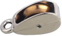 China DR-7320B Double Rigid Eye Die Cast Pulley Golden Color Wheel Pulley Block for sale