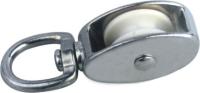 China DR-504Z Nylon Wheel Double Eye Pulley 25mm Fixed Pulley Block Small Rope Pulley for sale