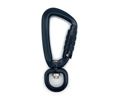 China 4KN Aluminum Climbing Carabiner Self Locking Type Climbing Carabiner for sale